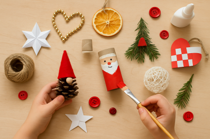 Lage julepynt - 10 kreative forslag til julepynt barn kan lage selv
